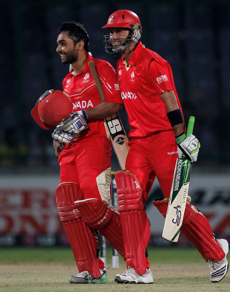 Ashish Bagai and John Davison celebrate Canada's victory | ESPNcricinfo.com
