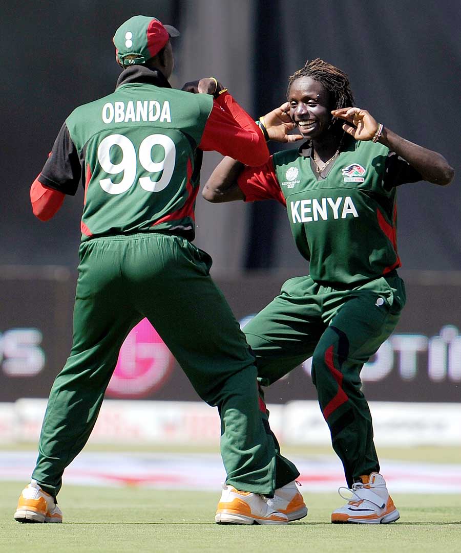 Kenya celebrate their first Australia wicket | ESPNcricinfo.com
