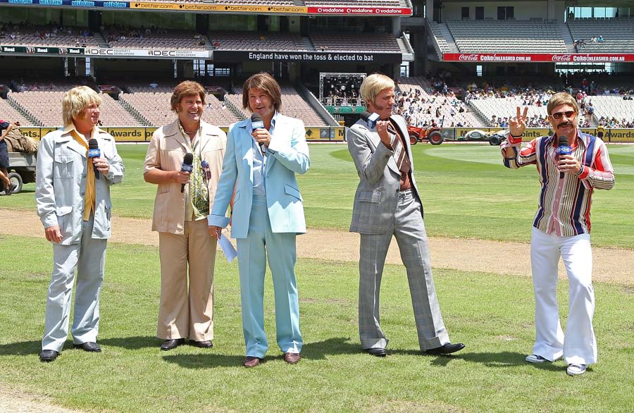 Channel 9 commentators (from left) Ian Healy, Mark Taylor, Mark ...