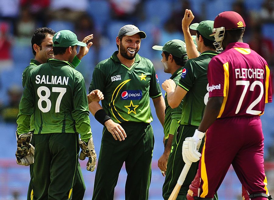 Pakistan celebrated an early scalp as Andre Fletcher fell for 1 ...