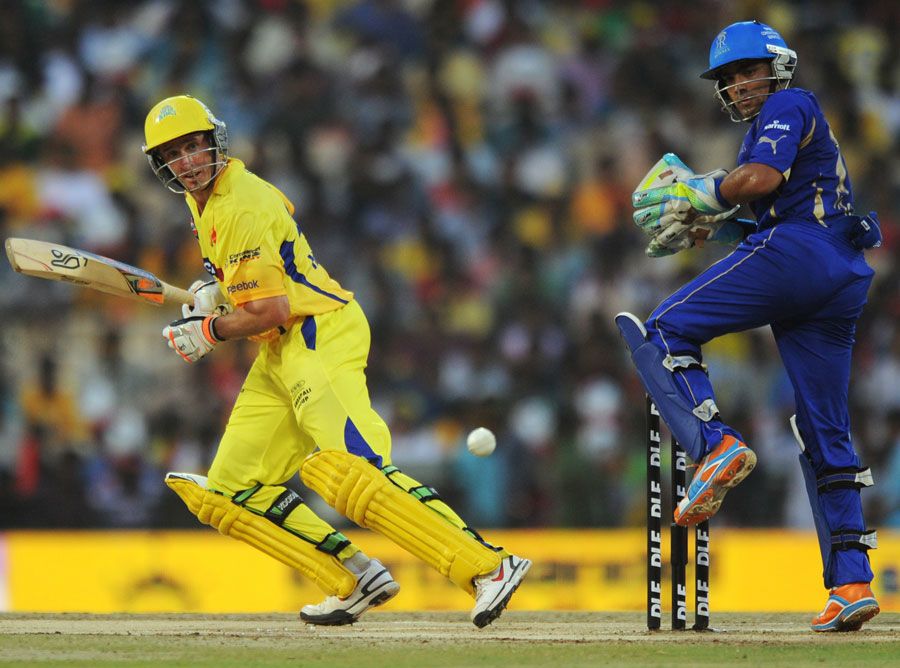 CSK beat RR, CSK won by 8 wickets (with 8 balls remaining)