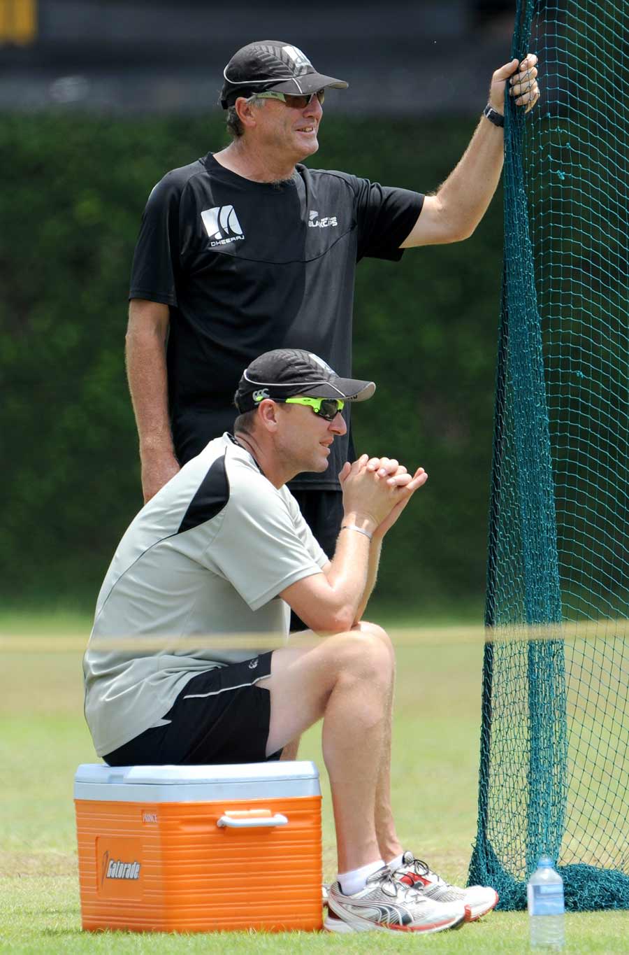 John Wright and Allan Donald at a training session | ESPNcricinfo.com