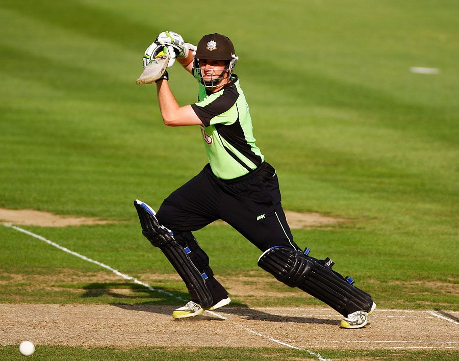 Steven Davies hit an unbeaten 99 to propel Surrey to a big total ...