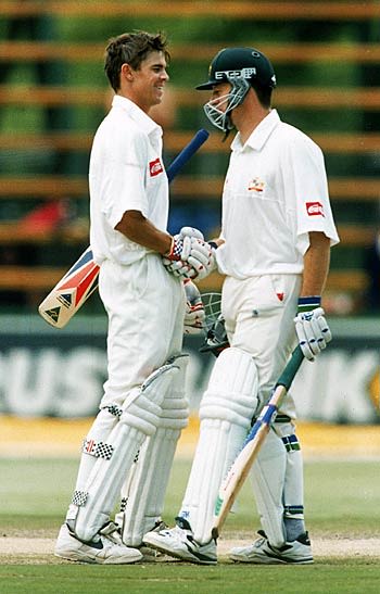 Greg Blewett and Steve Waugh during their 385-run stand | ESPNcricinfo.com