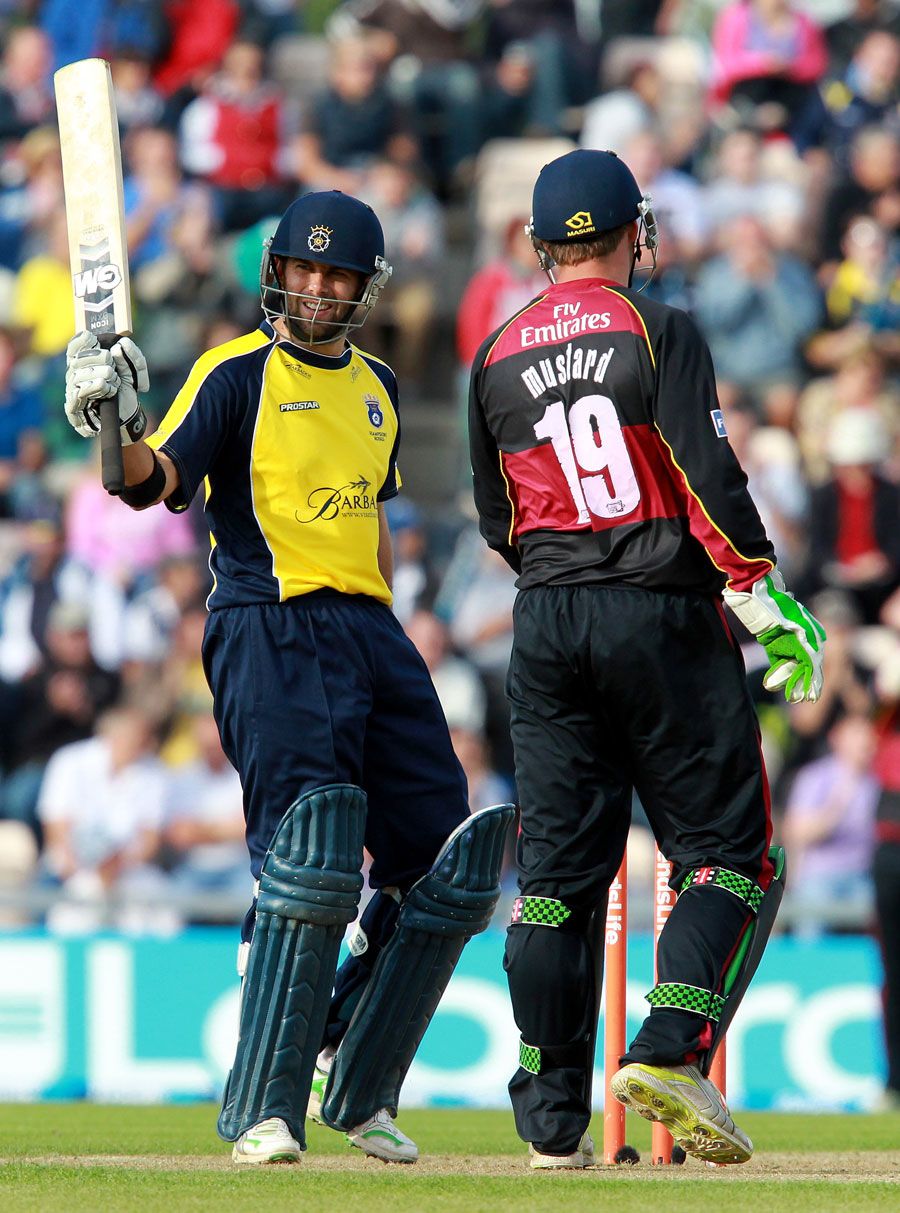 Neil McKenzie celebrates his half-century | ESPNcricinfo.com