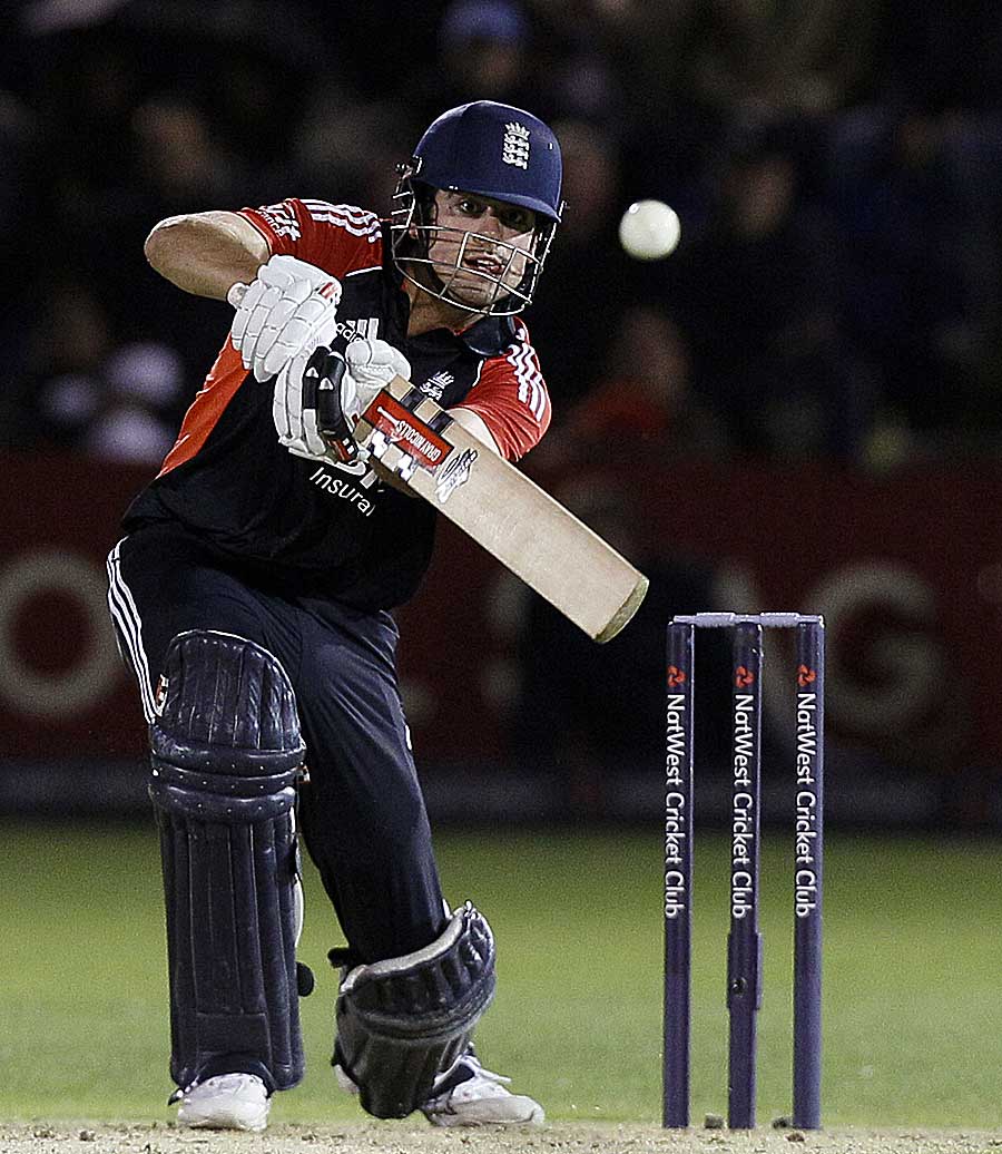 Alastair Cook pushes at one | ESPNcricinfo.com