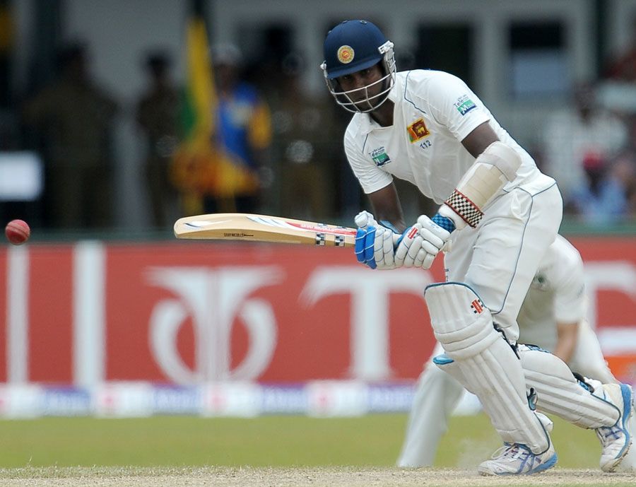 Angelo Mathews reached his half-century off 119 balls | ESPNcricinfo.com