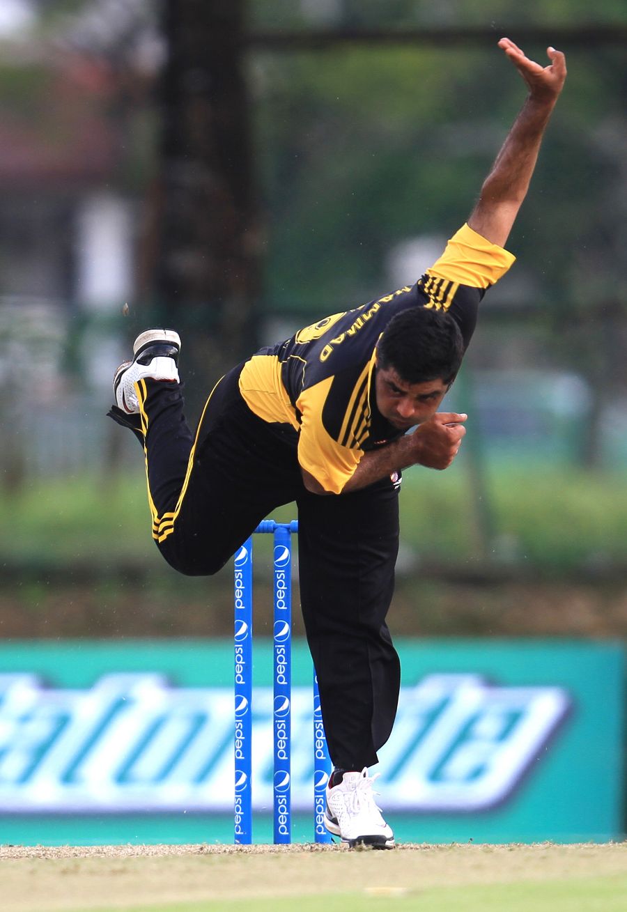 Hammad Ullah Khan bowls for Malaysia | ESPNcricinfo.com