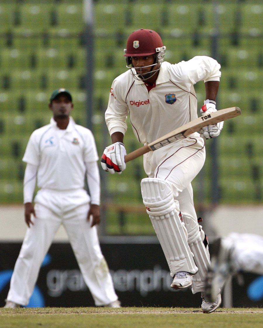 Kieran Powell takes a run | ESPNcricinfo.com