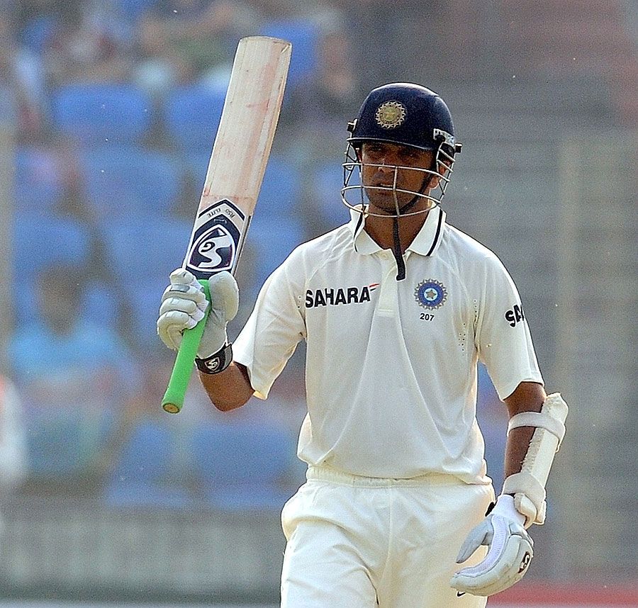 Rahul Dravid carried on his good form with a half-century ...