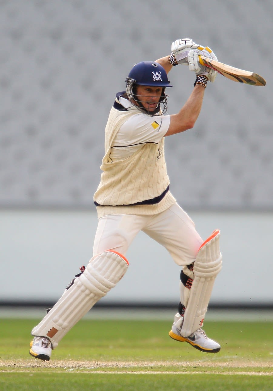 David Hussey punches through the off side | ESPNcricinfo.com