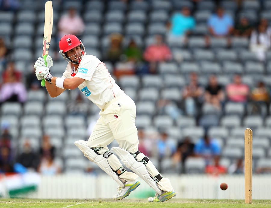 Tom Cooper flicks behind square during an attacking innings ...