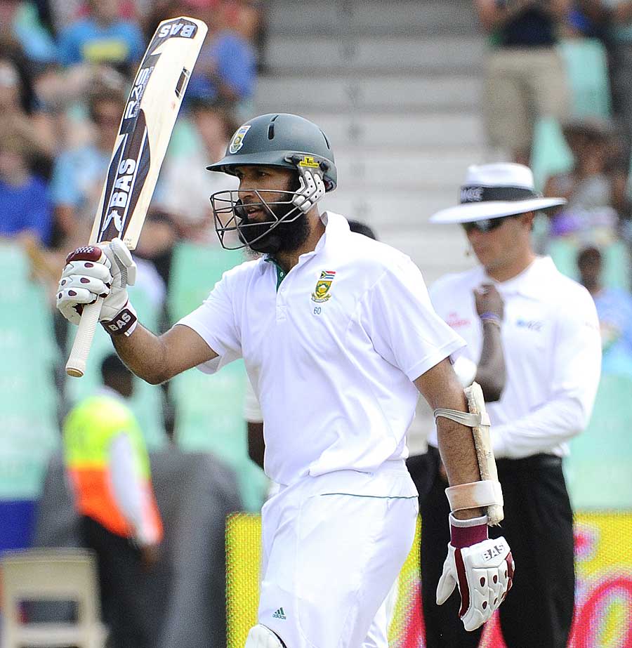 Hashim Amla celebrates his half-century | ESPNcricinfo.com
