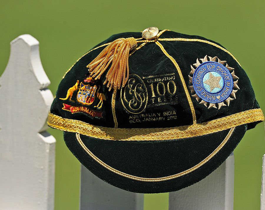 A commemorative cap marks the 100th Test at the SCG | ESPNcricinfo.com