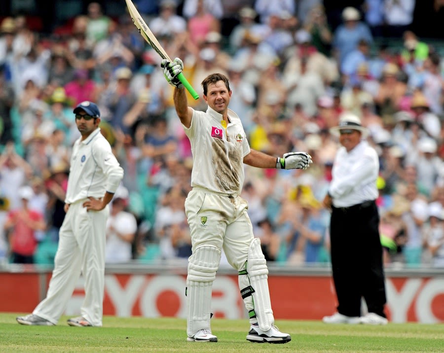 Ricky Ponting celebrates his 40th Test century | ESPNcricinfo.com