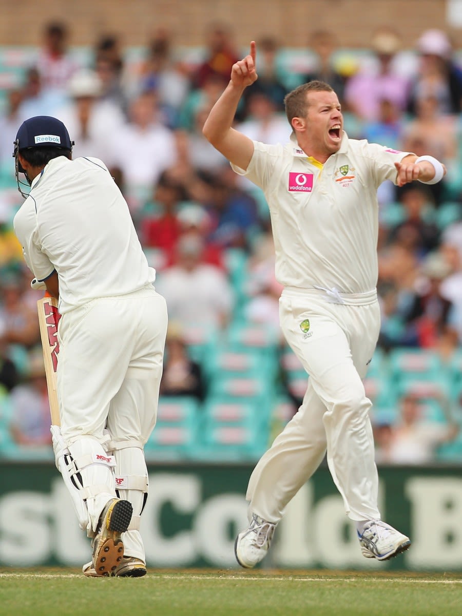 Peter Siddle celebrates the wicket of Gautam Gambhir | ESPNcricinfo.com