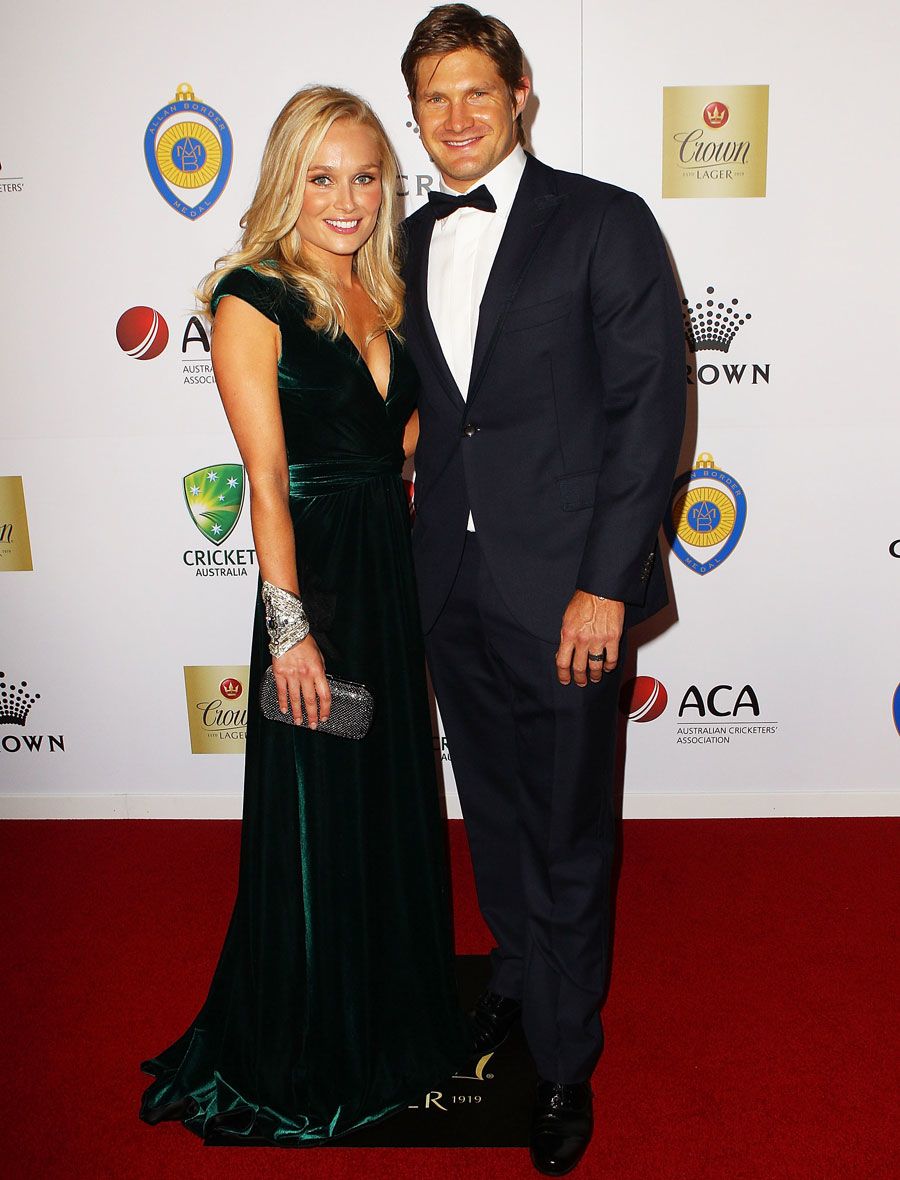 Shane Watson and Lee Furlong on the red carpet | ESPNcricinfo.com