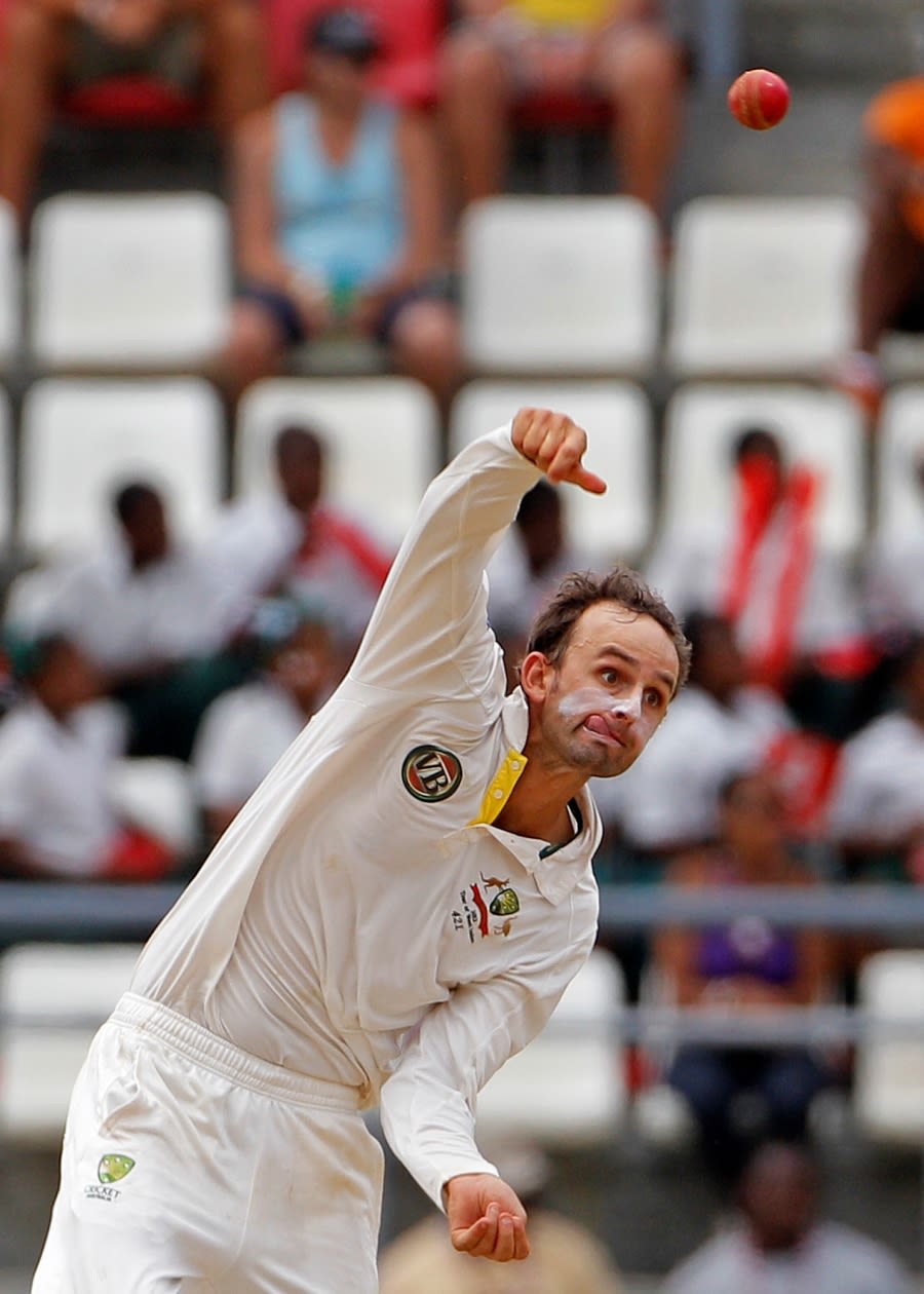 Nathan Lyon sends down a delivery | ESPNcricinfo.com