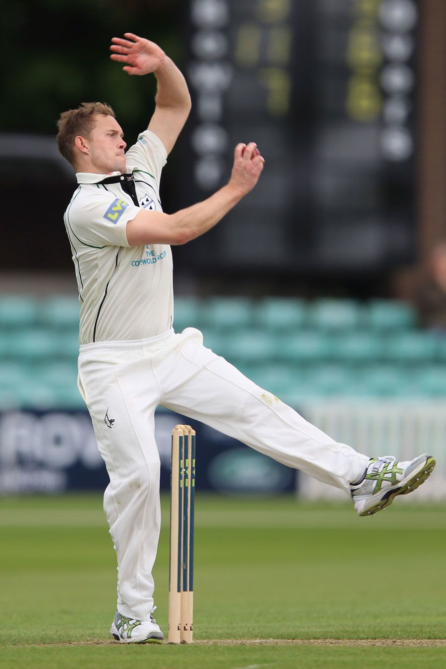 Gareth Andrew bowls on his first Championship appearance of the season ...