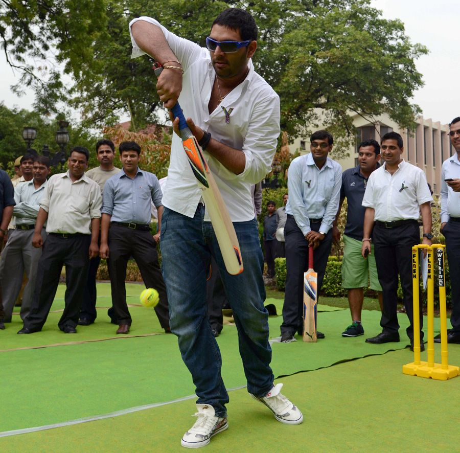 Yuvraj Singh at an event for his cancer foundation | ESPNcricinfo.com