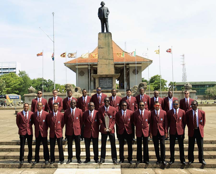 West Indies pose for a team photograph after winning the World Twenty20 ...