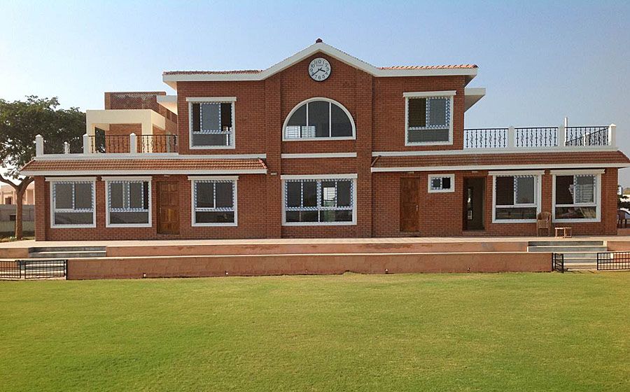 The new Platinum Jubilee Pavilion at the KSCA ground | ESPNcricinfo.com