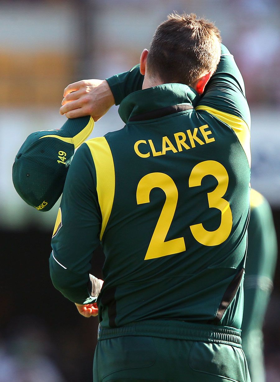 Michael Clarke suffered a difficult return to Australia action ...