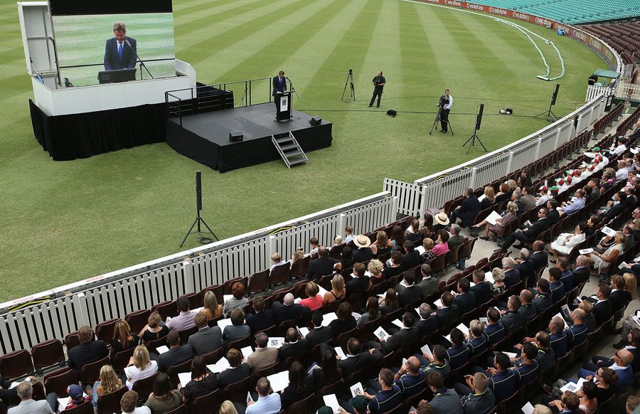 Mark Nicholas at Tony Greig's memorial service | ESPNcricinfo.com