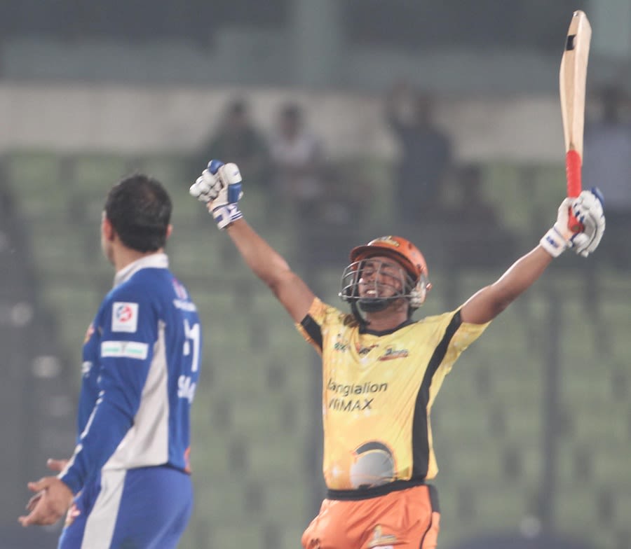Mohammad Ashraful exults after Dhaka Gladiators' win | ESPNcricinfo.com