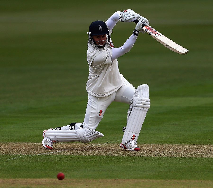 Geraint Jones drives on his way to a top-score of 67 | ESPNcricinfo.com