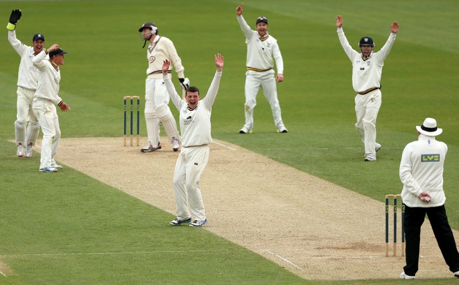 Ryan Buckley collects one of his five wickets on debut | ESPNcricinfo.com