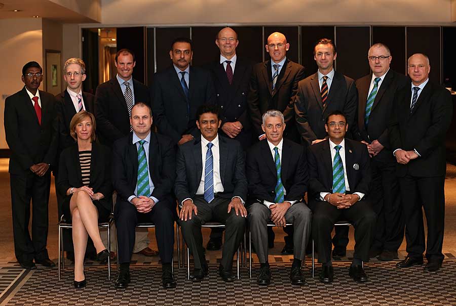 Members of the ICC Cricket Committee ahead of their meeting at Lords ...