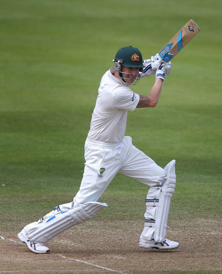 Michael Clarke hits the ball square through the offside | ESPNcricinfo.com