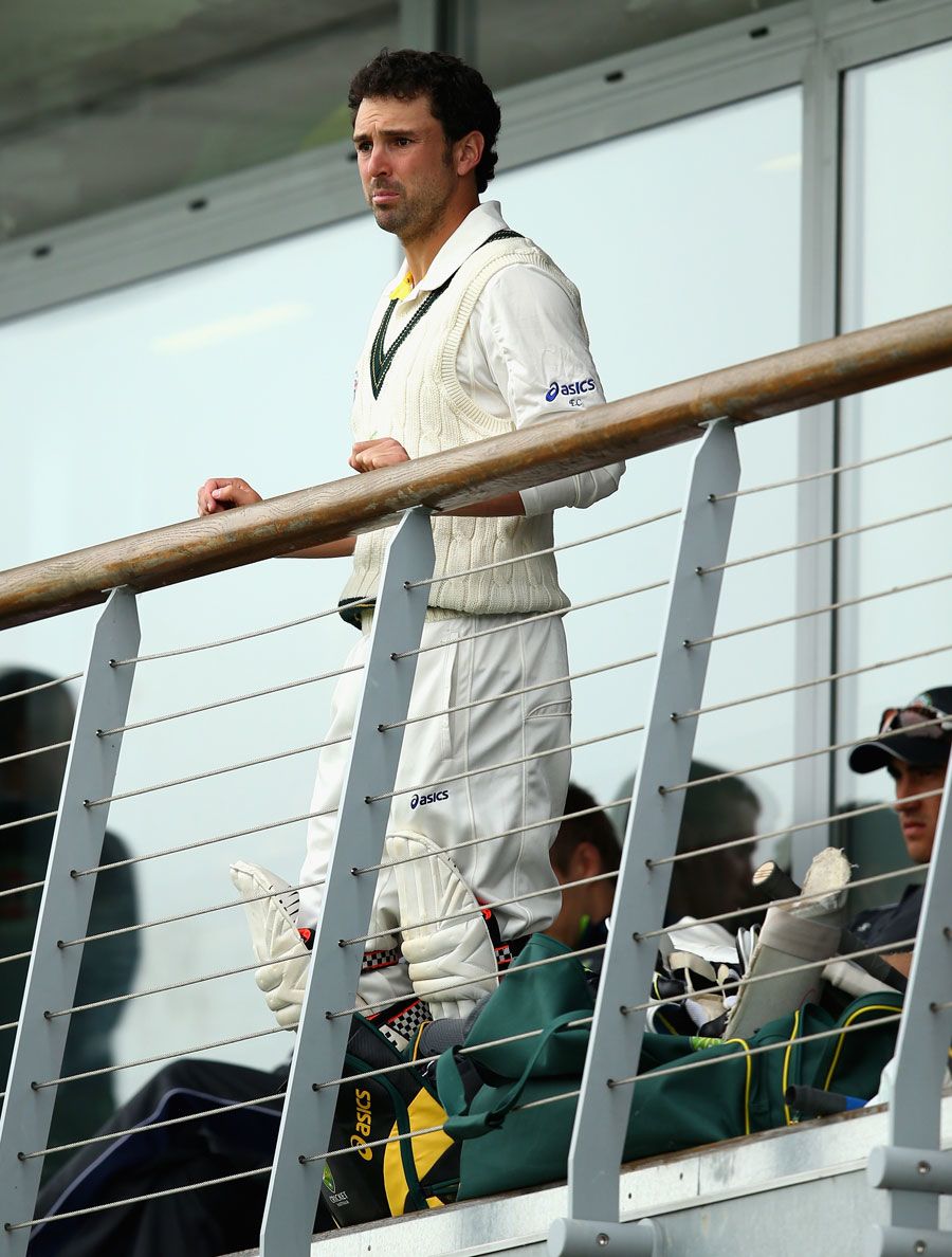 Ed Cowan looks on from the pavillion | ESPNcricinfo.com Ed Cowan looks on from the pavillion | ESPNcricinfo.com
