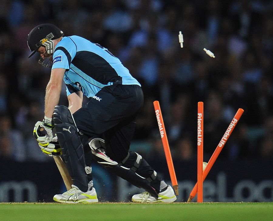 Scott Styris was cleaned up by Jade Dernbach | ESPNcricinfo.com