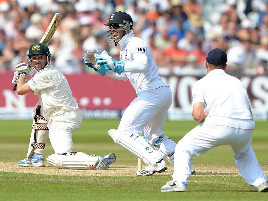 Ed Cowan edges a drive to slip | ESPNcricinfo.com Ed Cowan edges a drive to slip | ESPNcricinfo.com