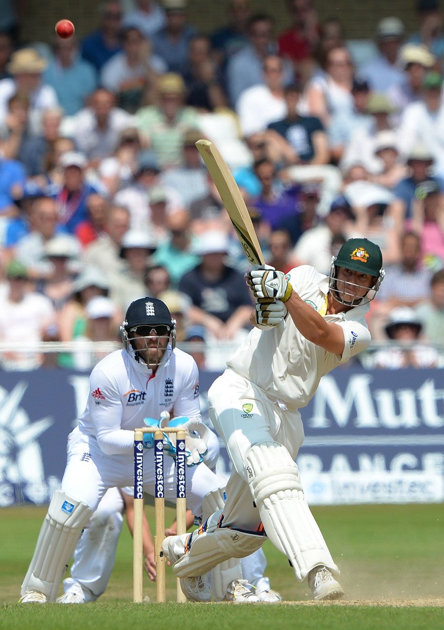 James Pattinson heaved Graeme Swann over long on for a six ...