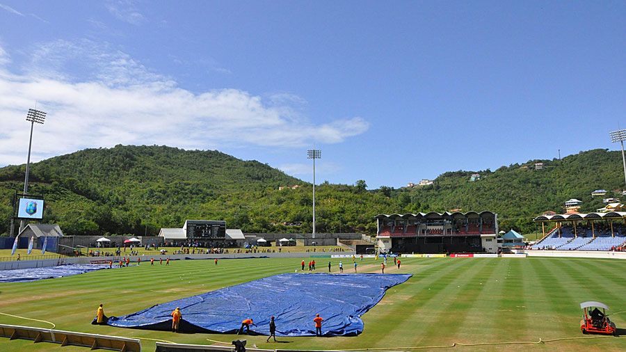 The covers are on at Beausejour Stadium | ESPNcricinfo.com