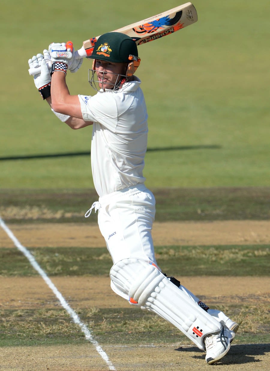 David Warner scored an aggressive century on the opening day ...