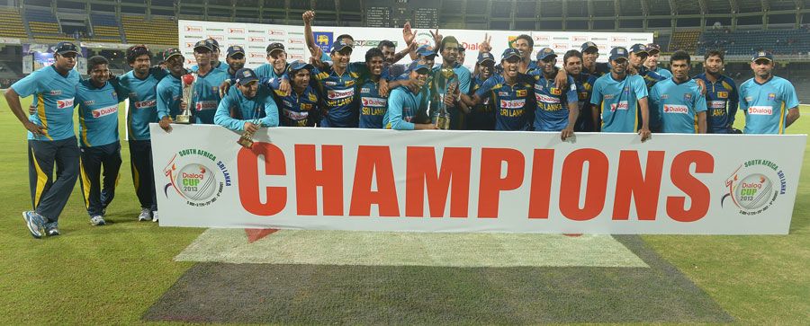 The victorious Sri Lankan team | ESPNcricinfo.com