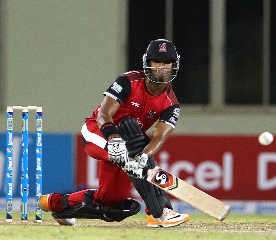 Nicolas Pooran sweeps on his way to 54 | ESPNcricinfo.com