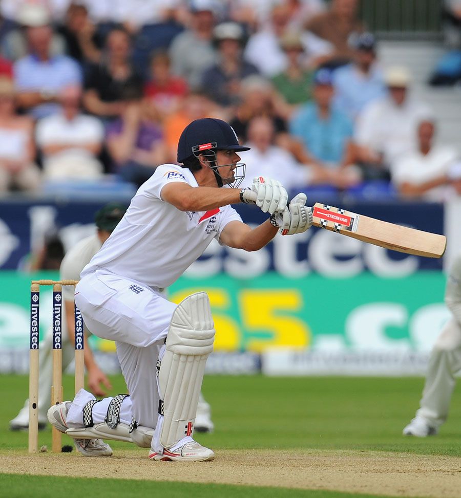 Alastair Cook had to work hard for his half-century | ESPNcricinfo.com