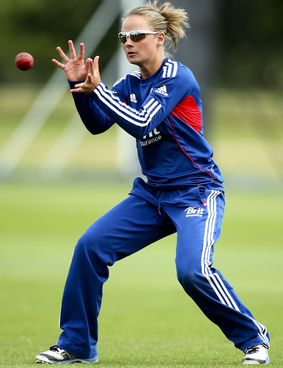 Danielle Wyatt catches during a training session | ESPNcricinfo.com