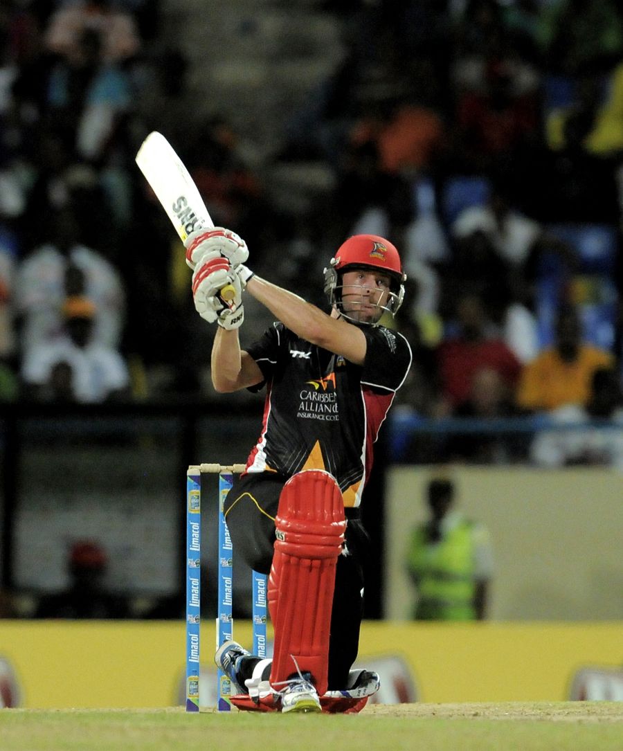 Ben Rohrer deposits Christopher Barnwell for six down the ground ...