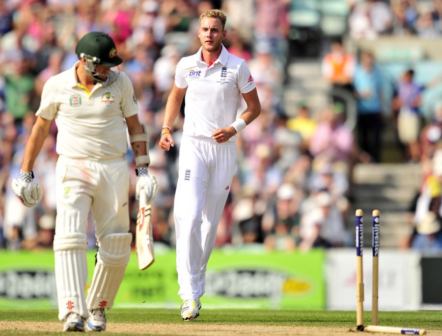 Stuart Broad knocked out Ryan Harris' leg stump | ESPNcricinfo.com Stuart Broad knocked out Ryan Harris' leg stump | ESPNcricinfo.com