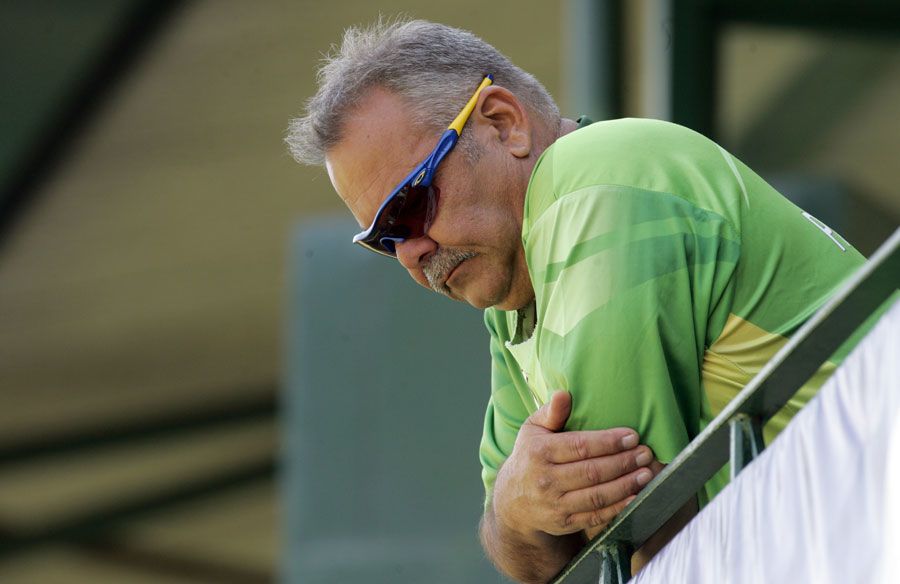 Dav Whatmore at the visitors' dressing room | ESPNcricinfo.com