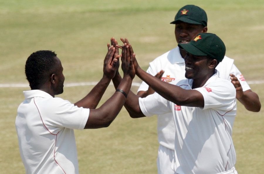 Brian Vitori celebrates the dismissal of Mohammad Hafeez | ESPNcricinfo.com