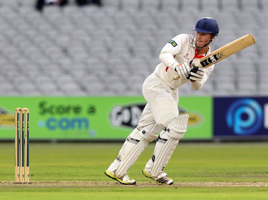 Luis Reece flicks into the leg side | ESPNcricinfo.com