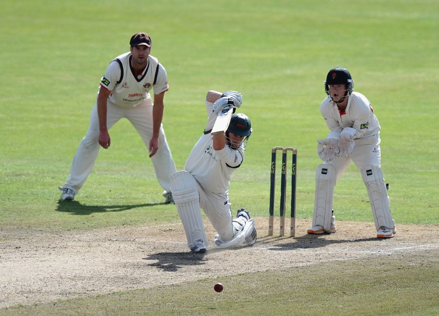 Matthew Boyce gets forward to drive | ESPNcricinfo.com