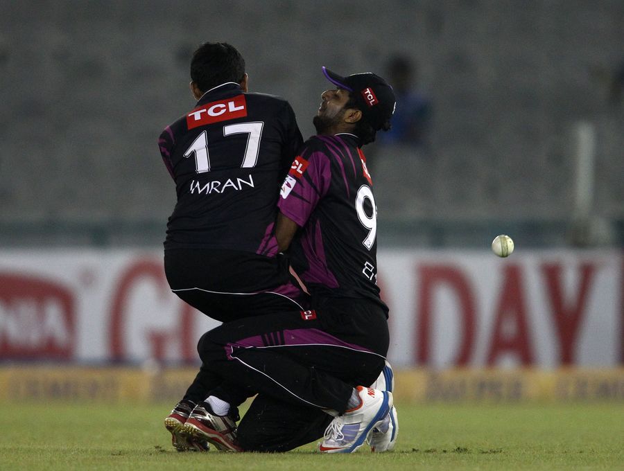 Imran Khalid and Ehsan Adil collided while attempting a catch | ESPNcricinfo.com